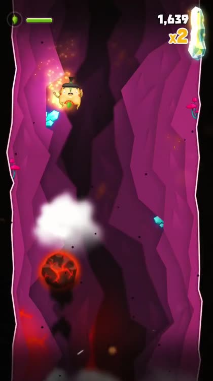 Lava Fever - 2D arcade game inside the volcano by Happy Volcano