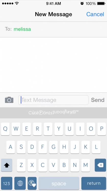 Cute Fonts Keyboard Extension - Type with Cool & Awesome Fonts Keyboard Changer for iOS 8 by i ...