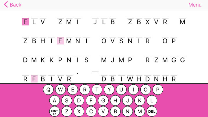 Cryptogram Round taunts you to decipher the quote