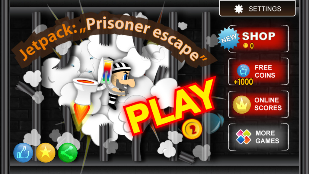 Make a break for it in Jetpack Prison Escape
