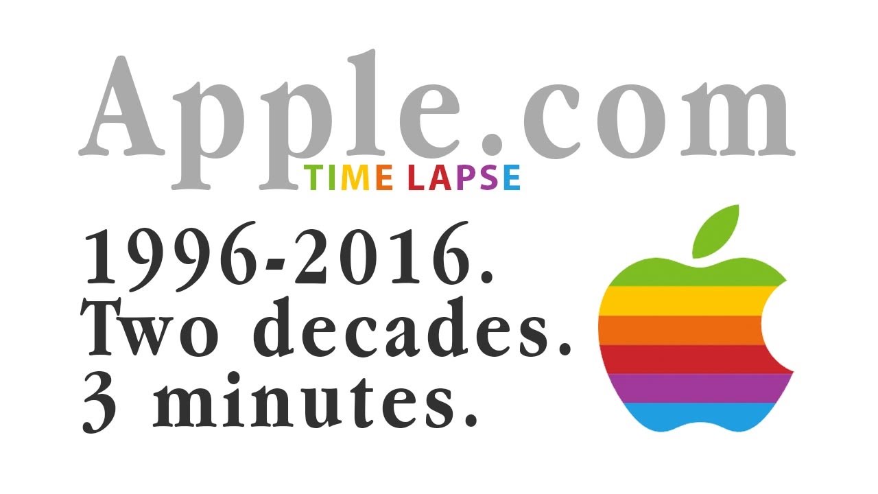 Watch 2 Decades of the Apple.com Website in 3 Minutes