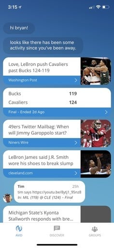 With Avid Sports Chat, News About Your Favorite Teams is Always Flowing