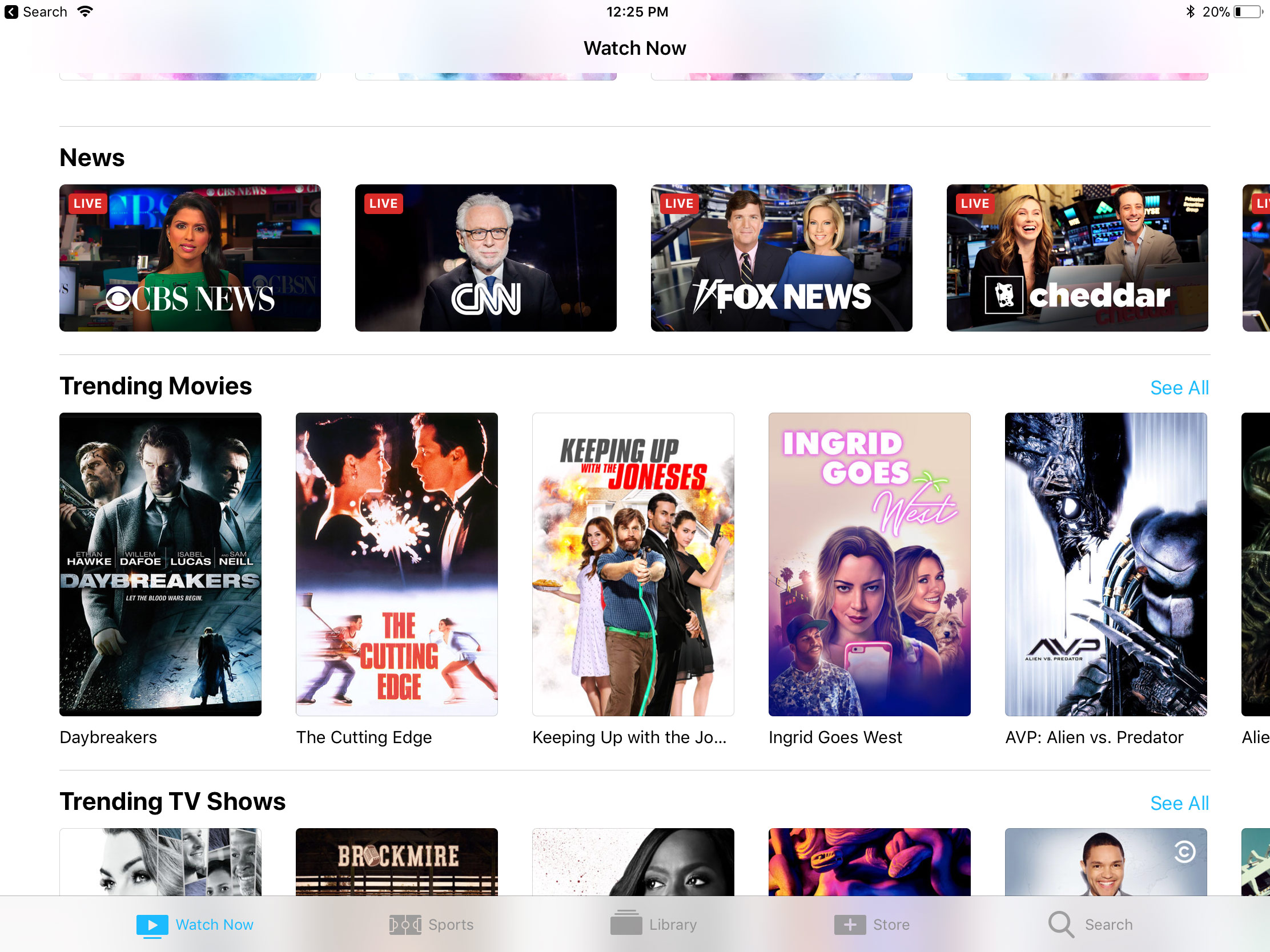 Apple's TV App Adds Direct Access to Live News Channels