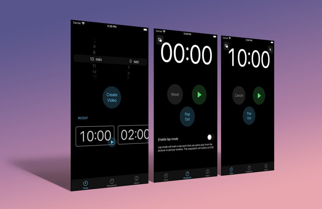 Pop Out Timer & Stopwatch Brings a Unique Use to Picture-in-Picture